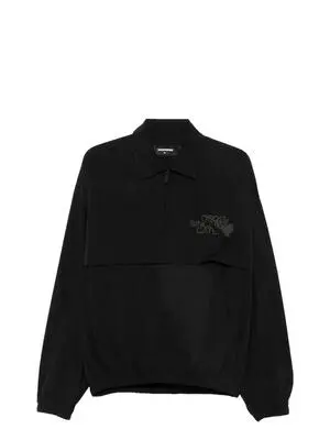 Dsquared2 Panelled Half-zip Sweatshirt - Black