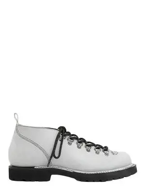 PARACIA Nappa Leather Lace-up Boots - Grey
