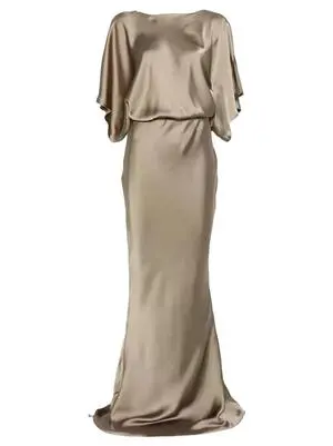 Norma Kamali Obie Gown - Brown
