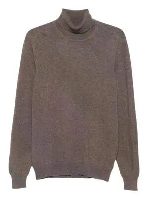 Fedeli Cashmere Turtleneck Sweater - Brown