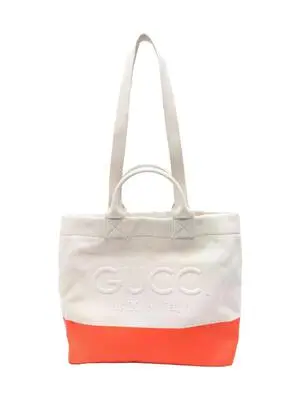 Gucci Logo-embossed Tote Bag - Neutrals