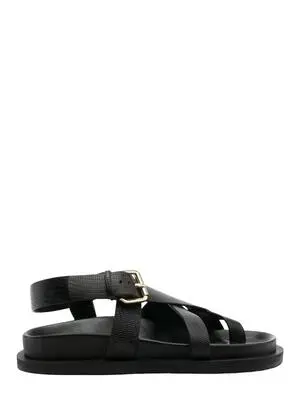 A.emery Elbert Flat Sandals - Black