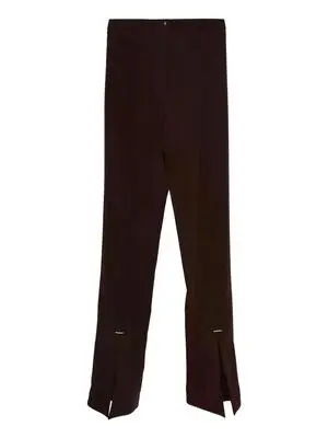 MUGLER Split-hem Trousers - Red