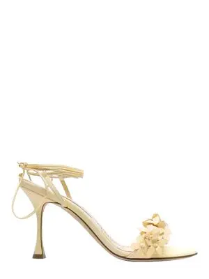 Manolo Blahnik 90mm Anista Heeled Sandals - Yellow