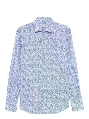 Paul & Shark Floral-print Shirt - Blue