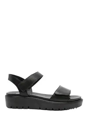 ARA 45mm Adjustable-strap Platform Sandals - Black
