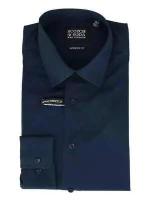Scotch & Soda Four-way-stretch Shirt - Blue