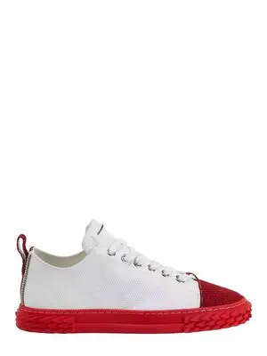 GIUSEPPE ZANOTTI Panelled Serrated-sole Sneakers - White