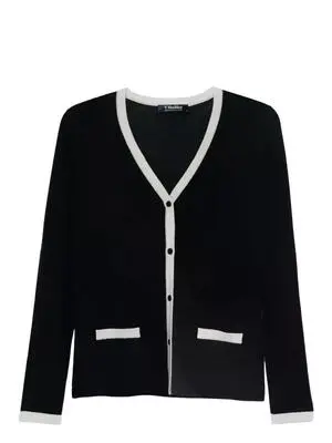 Max Mara Kenya Buttoned-Up Wool Cardigan Blue