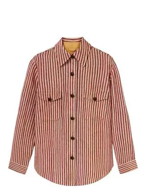 La DoubleJ Striped Button-down Shirt - Neutrals