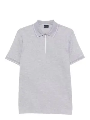Paul & Shark Short-sleeve Half-zip Polo Shirt - Grey