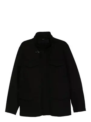 FAY Flap-pocket Jacket With Toggle Fastening - Black