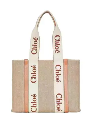 Chloé Woody Medium Tote - Neutrals