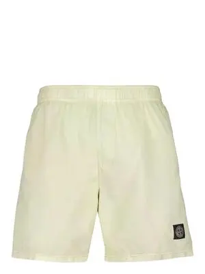 Stone Island Logo-Patch Swim Shorts Neutrals