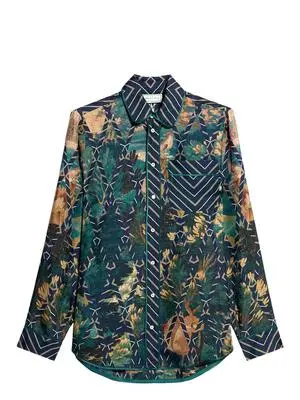 PIERRE-LOUIS MASCIA Aloe Longsleeve Silk Shirt