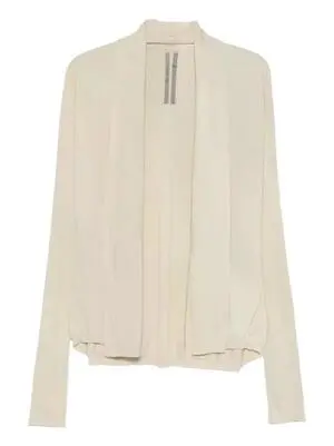 Rick Owens Ribbed Open-front Cardigan - Neutrals