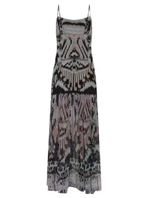 Ulla Johnson Graphic-print Tiered Dress - Black