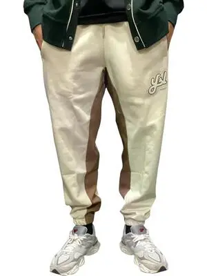 YES LONDON Two-tone Panelled Track Pants - Neutrals