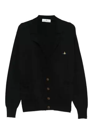 VIVIENNE WESTWOOD Orb-embellished Cardigan - Black