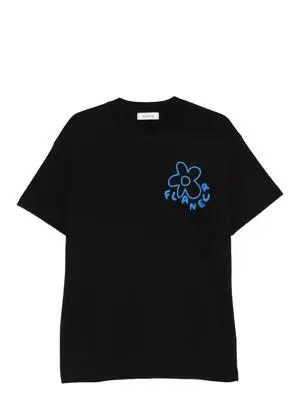 FLANEUR Flower-print T-shirt - Black