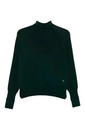 Victoria Beckham High-neck Wool Jumper - Green