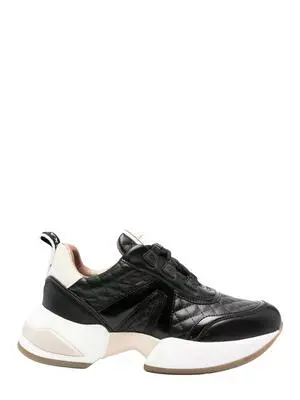 ALEXANDER SMITH Marble Leather Sneakers - Black