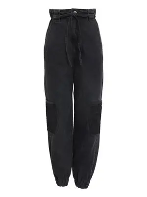 LETHICIA BRONSTEIN Lupita Lace-patch Cargo Pants - Black