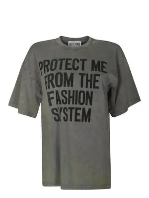 Moschino Letter-print T-shirt - Grey