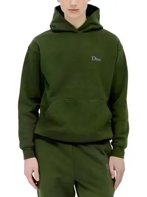 DIME Small-logo Hoodie - Green
