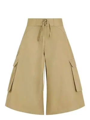 Rosie Assoulin Lace-up Cargo Shorts - Neutrals