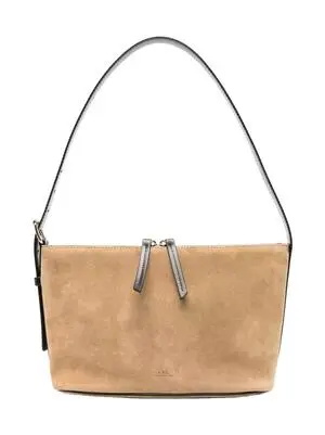 A.p.c. Zip-fastening Shoulder Bag - Neutrals