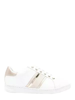 Geox Jaysen Panelled Leather Sneakers - White