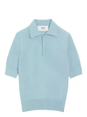 Ami De Coeur Wool Polo Shirt - Blue