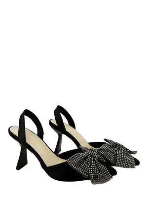 TWENTY FOURHAITCH Bow-Embellished Slingback Pumps