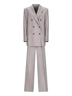 Tagliatore Pinstripe Double-breasted Blazer - Grey