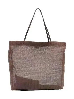 THE ROW Barn Mesh Tote Bag - Brown