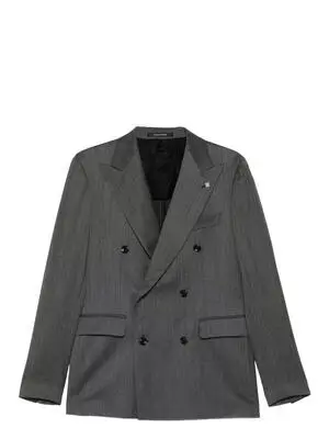 Tagliatore Double-breasted Tailored-trousers Suit - Grey