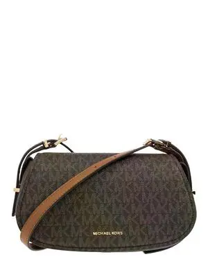 Michael Kors Lydia Monogram Shoulder Bag - Brown