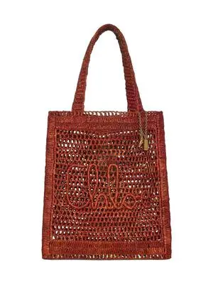Chloé Raffia Tote Bag - Brown