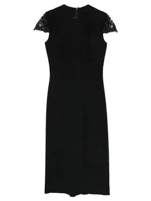 Ermanno Scervino Lace-trimmed Dress - Black