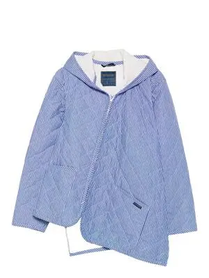 Comme Des Garçons Striped Quilted Jacket - Blue