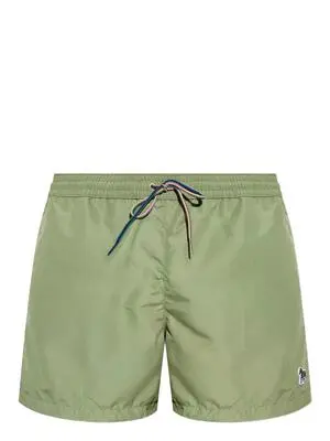 Paul Smith Zebra-patch Swim Shorts - Green