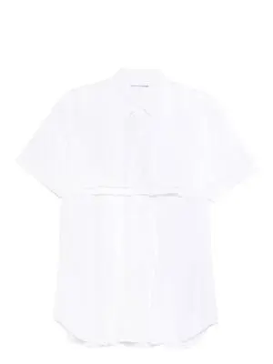 Comme Des Garçons Short-sleeve Cotton Shirt - White