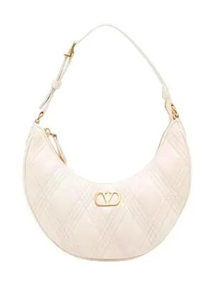 Valentino Garavani Quilted Nappa Leather Mini Shoulder Bag - Neutrals