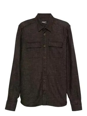 Kiton Double-pocket Buttoned-up Shirt - Brown