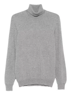 Fedeli Turtleneck Cashmere Sweater - Grey