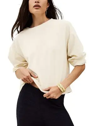 Ba&sh Foley Button Shoulder Top - Off White
