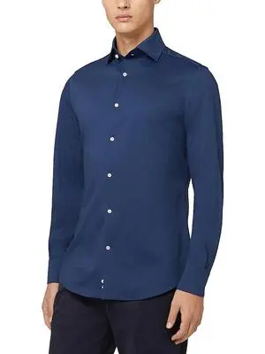 Boggi Milano Regular Fit Shirt - Navy Blue