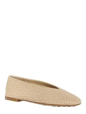Bottega Veneta Intrecciato Ballet Flats - Beige