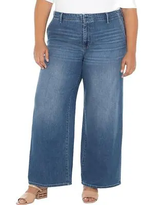 LIVERPOOL Weekender High Rise Wide Leg Jeans - Walnut Creek